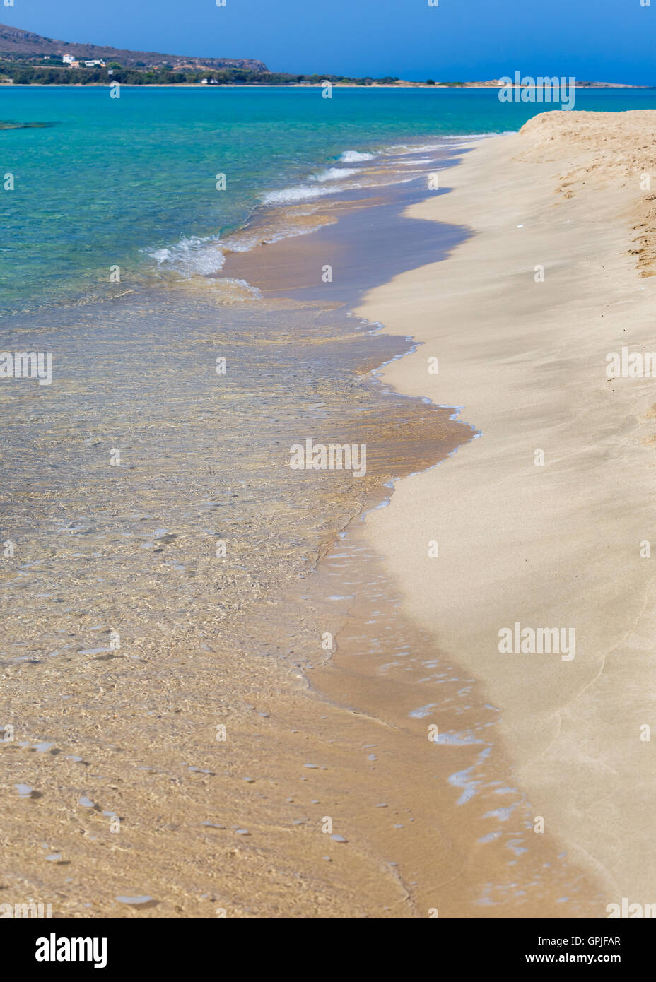 Punda exotic beach with Elafonisos island in distance in Lakonia ...
