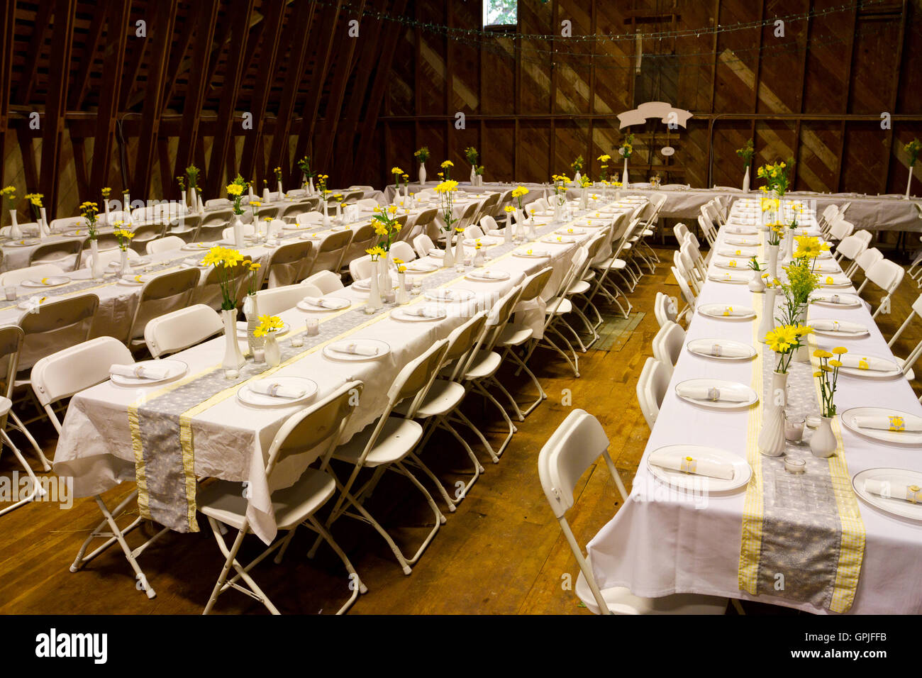 Reception Dinner Tables Stock Photo - Alamy