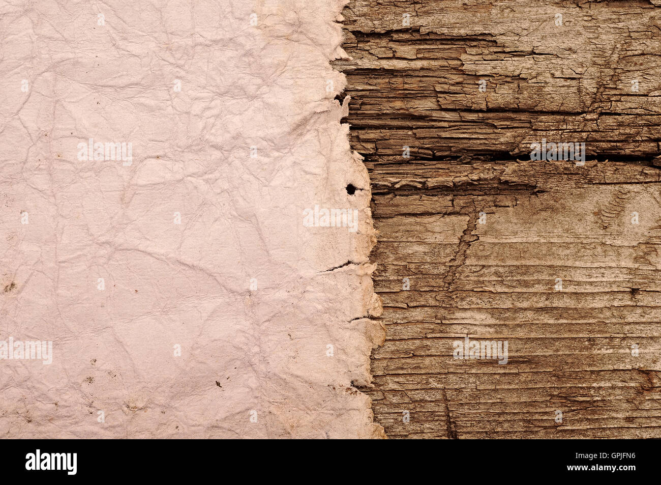 old paper on border wood background Stock Photo - Alamy