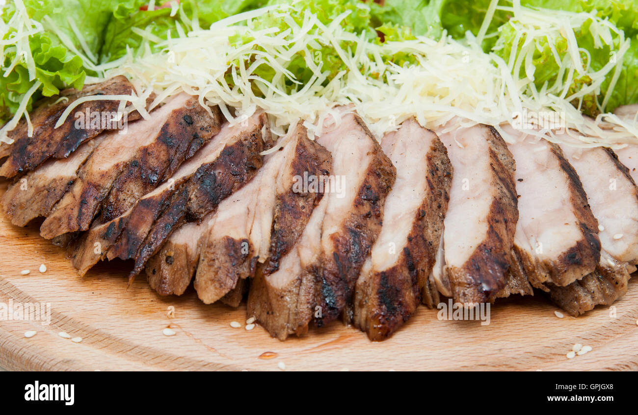 meat roasted on a grill Stock Photo - Alamy