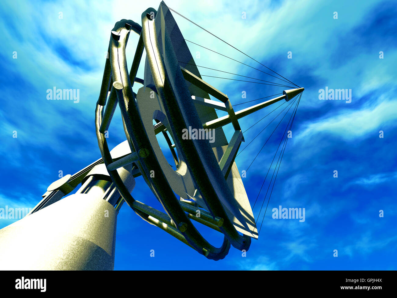 Orange satellite dish hi-res stock photography and images - Alamy