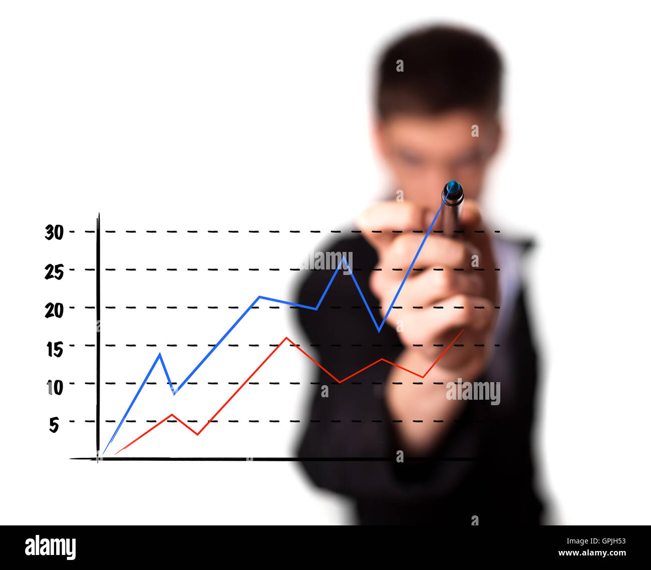 Fingers on the screen Cut Out Stock Images & Pictures - Alamy