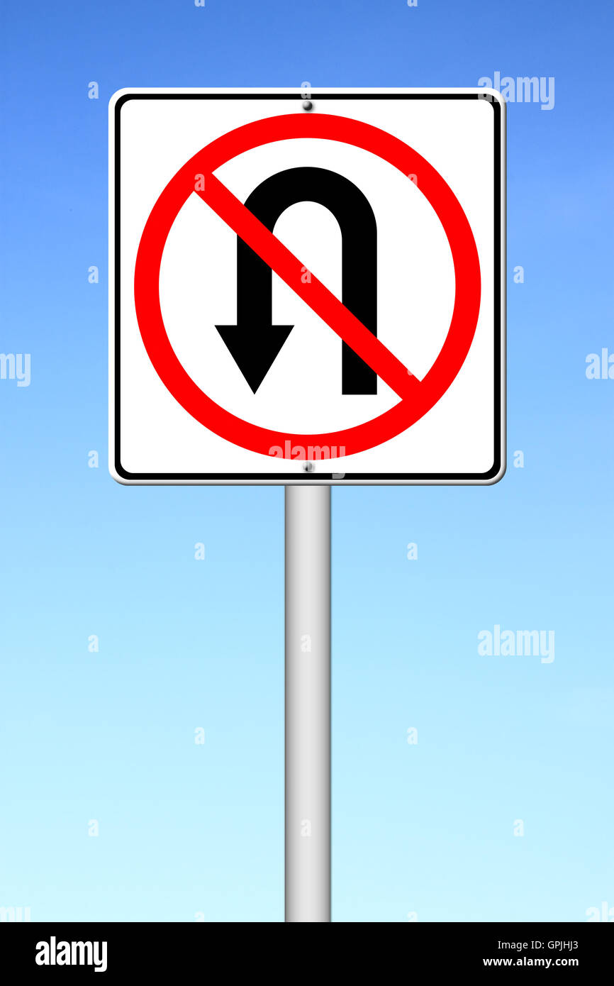 No return back road sign Stock Photo - Alamy