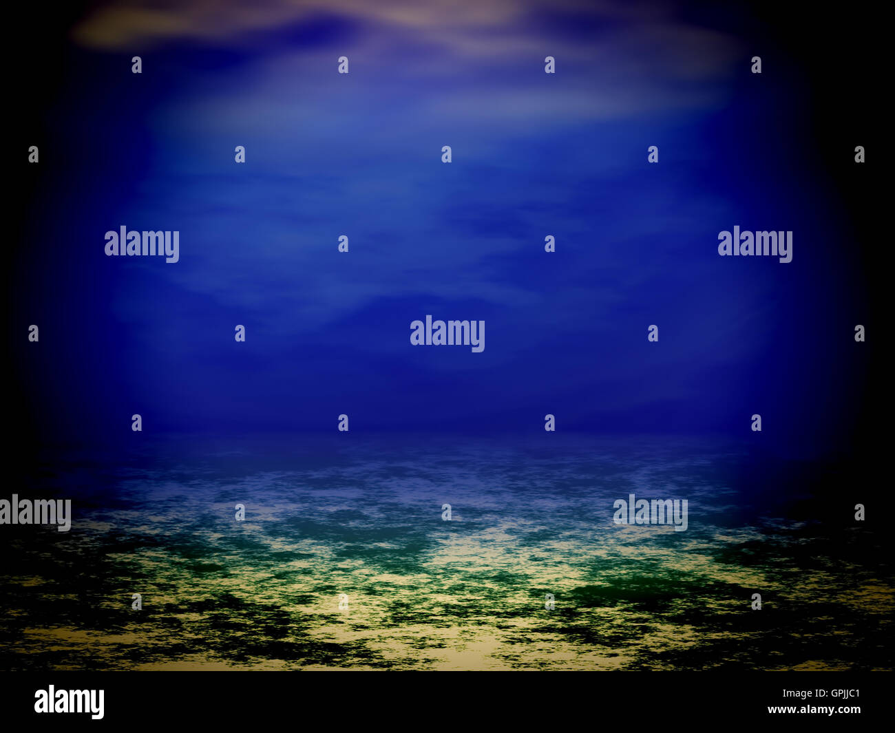 Empty underwater blue shine hi-res stock photography and images - Alamy