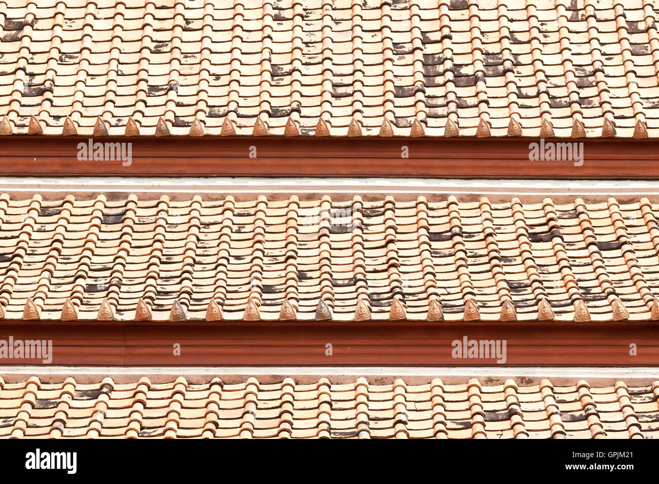 Modern tiles roof Stock Photo - Alamy