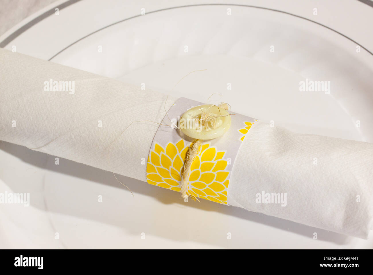 Wedding Place Setting Stock Photo - Alamy