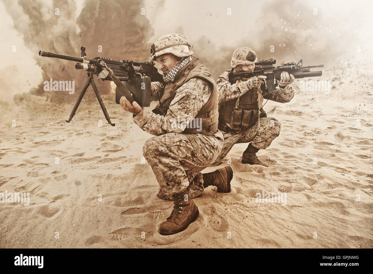 Marines painting hi-res stock photography and images - Alamy