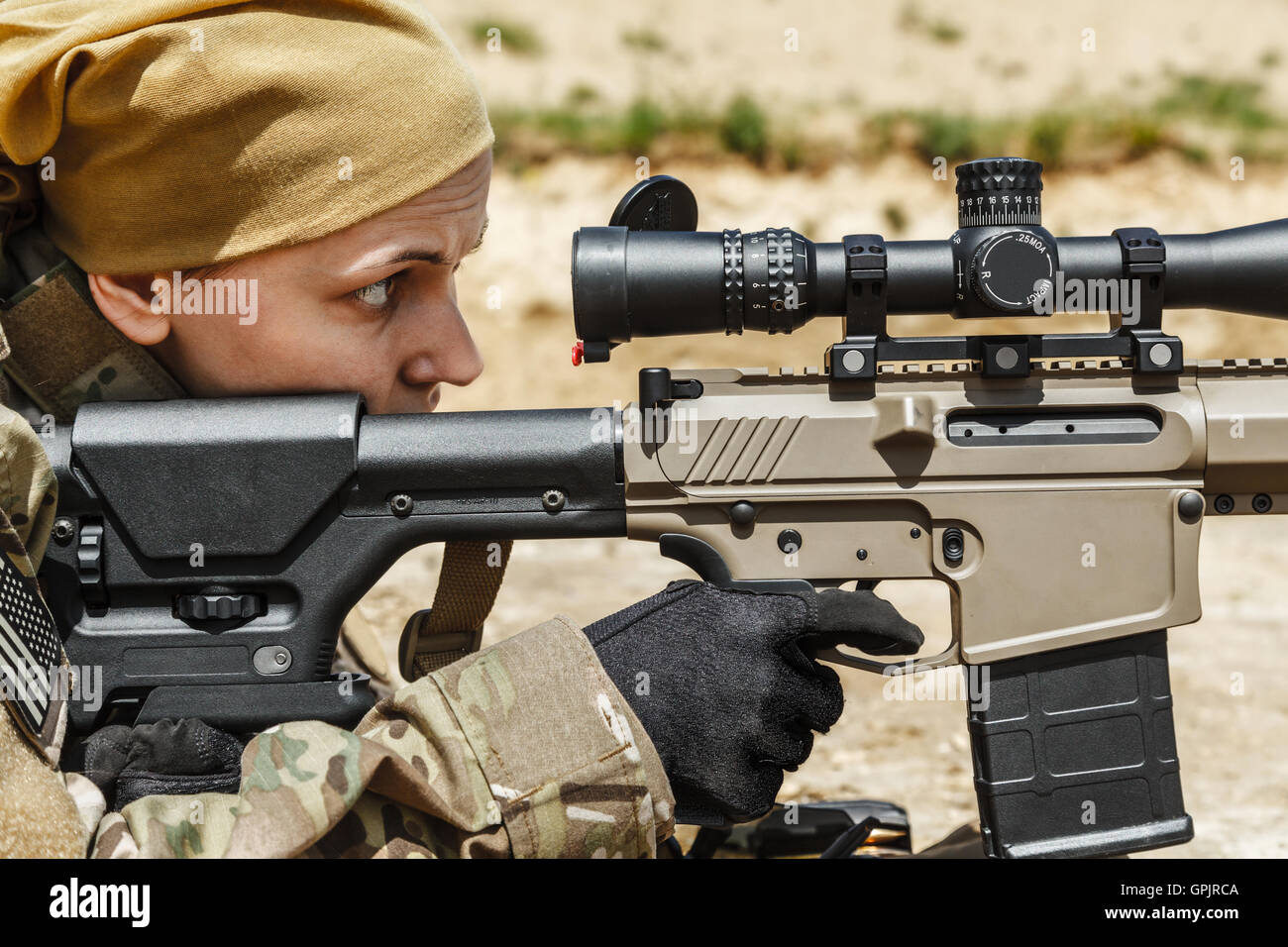 Female sniper hi-res stock photography and images - Alamy