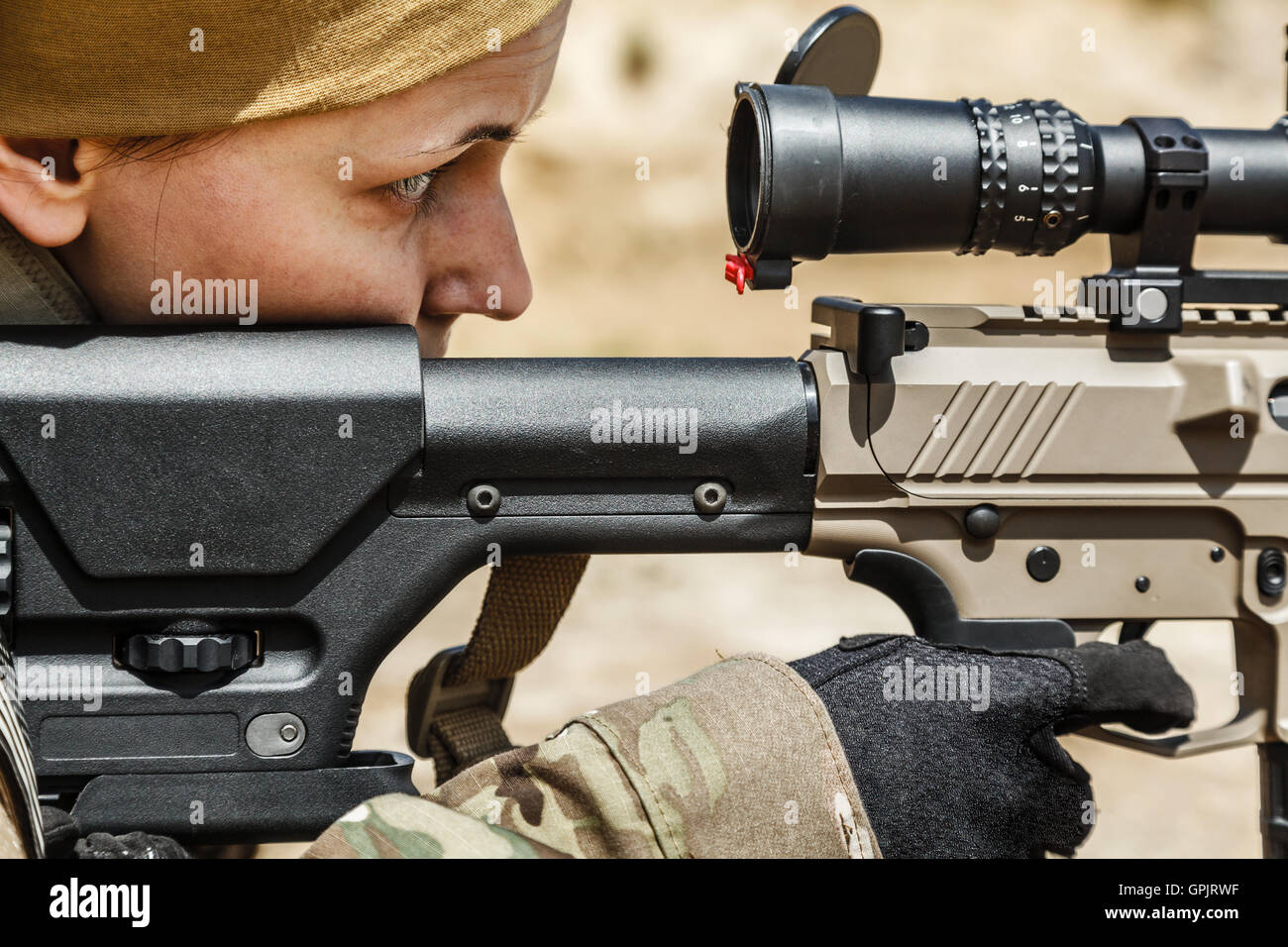Female sniper hi-res stock photography and images - Alamy