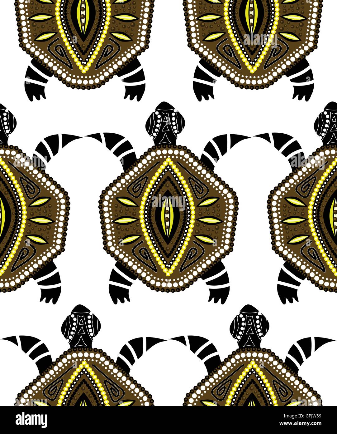 Seamless pattern with turtles Stock Vector Image & Art - Alamy