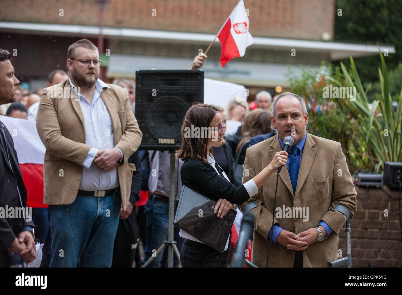 Harlow, UK. 3rd September, 2016. Robert Halfon, Conservative MP for ...