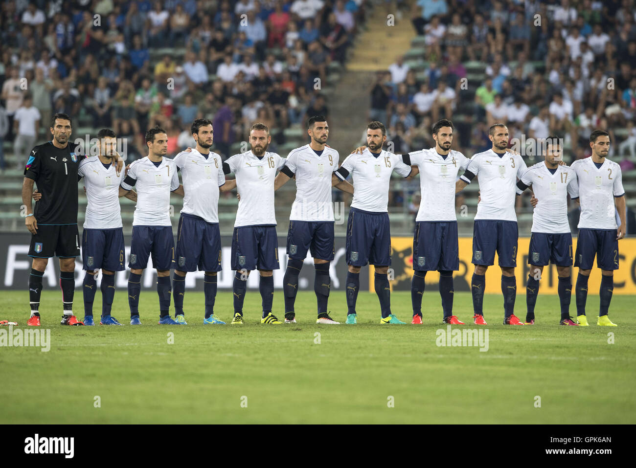 Italy team group line-up (ITA), SEPTEMBER 1, 2016 - Football / Soccer ...