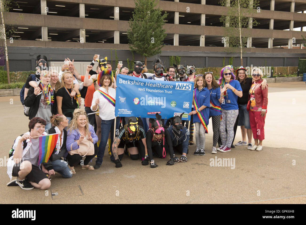 Gay Pride demonstration Reading Stock Photo - Alamy