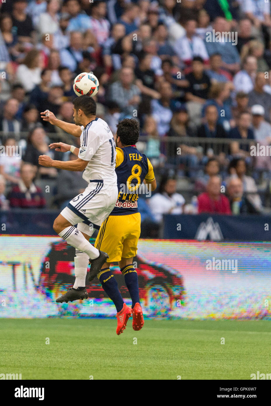 Vancouver, Canada. 3 September, 2016. Matias Laba (15) of Vancouver ...