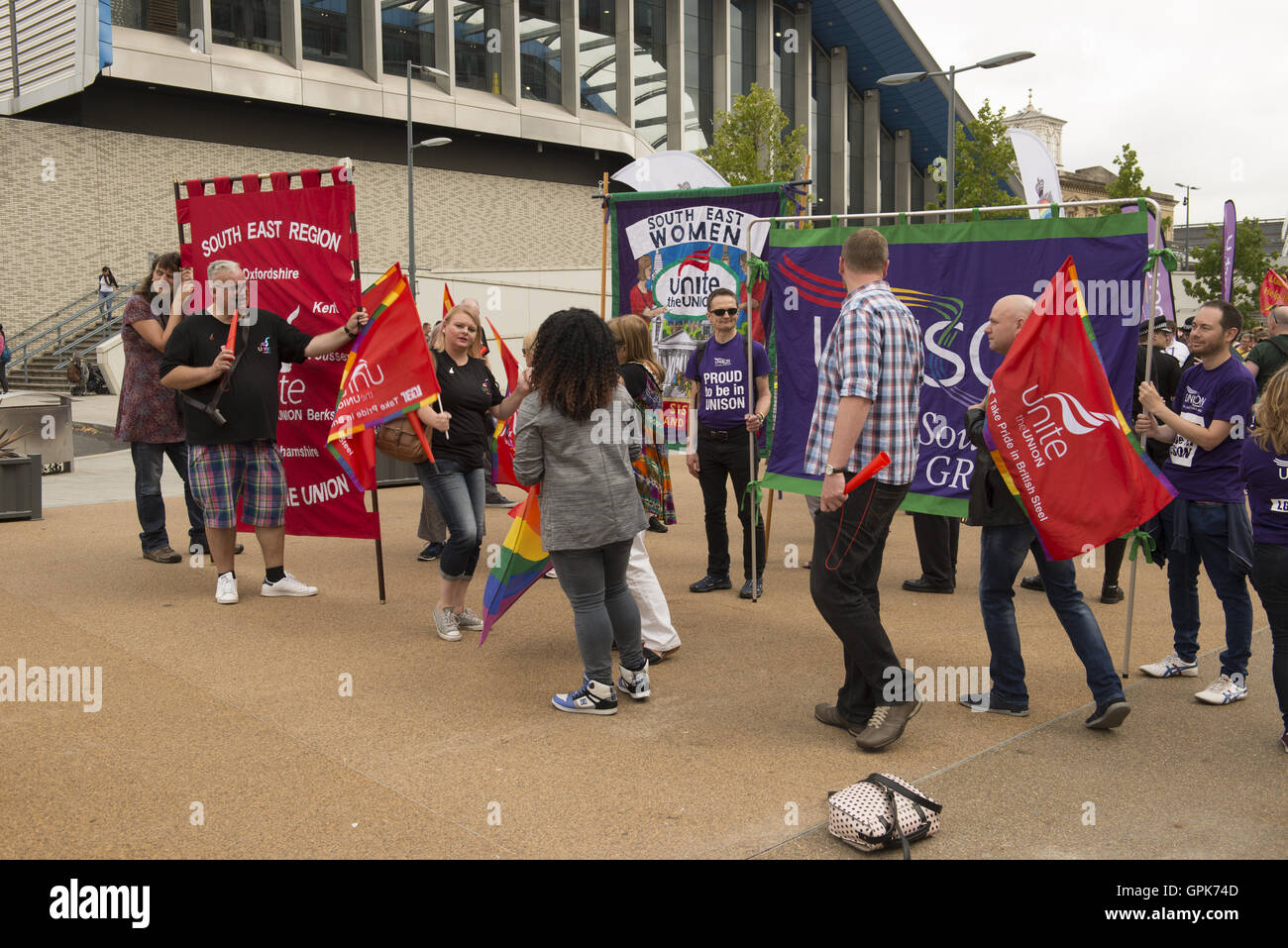 Gay Pride demonstration Reading Stock Photo - Alamy
