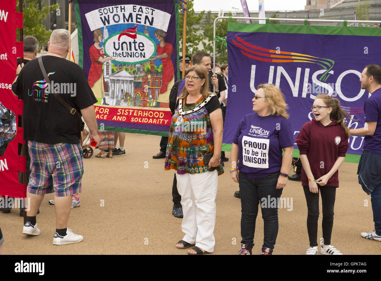 Gay Pride demonstration Reading Stock Photo - Alamy