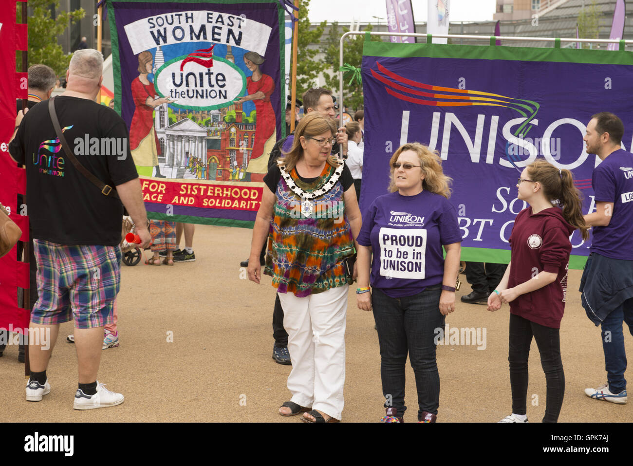 Gay Pride demonstration Reading Stock Photo - Alamy