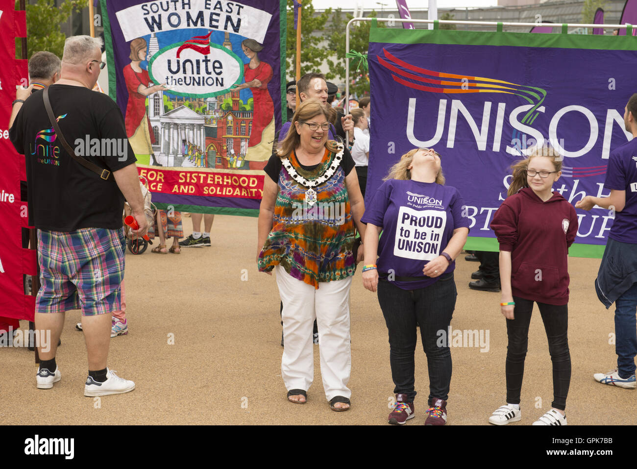 Gay Pride demonstration Reading Stock Photo - Alamy