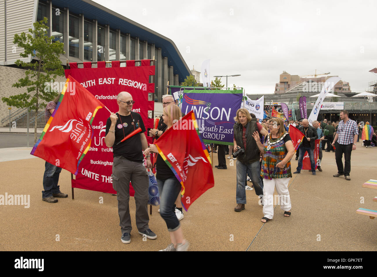 Gay Pride demonstration Reading Stock Photo - Alamy