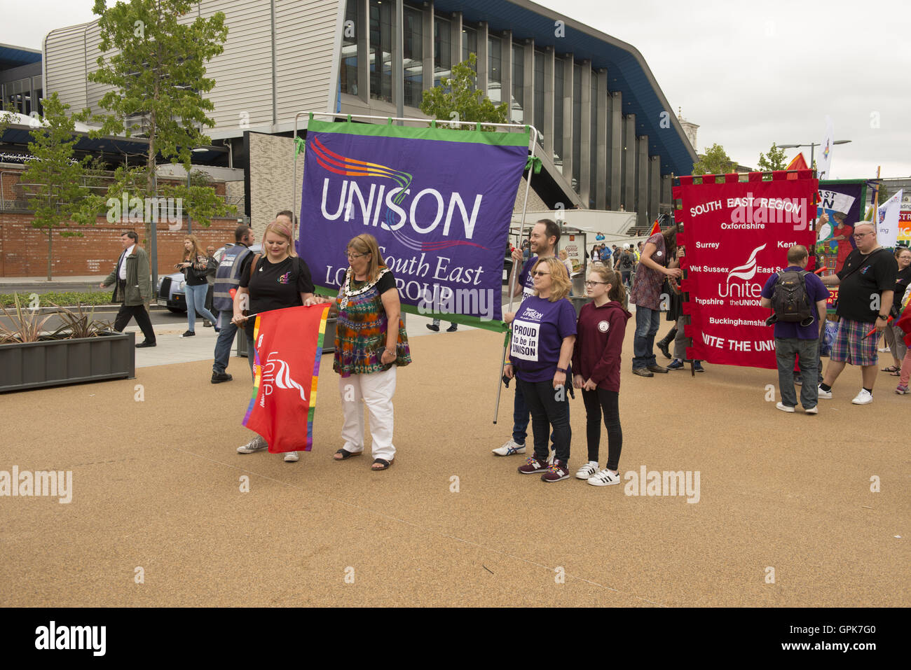 Gay Pride demonstration Reading Stock Photo - Alamy