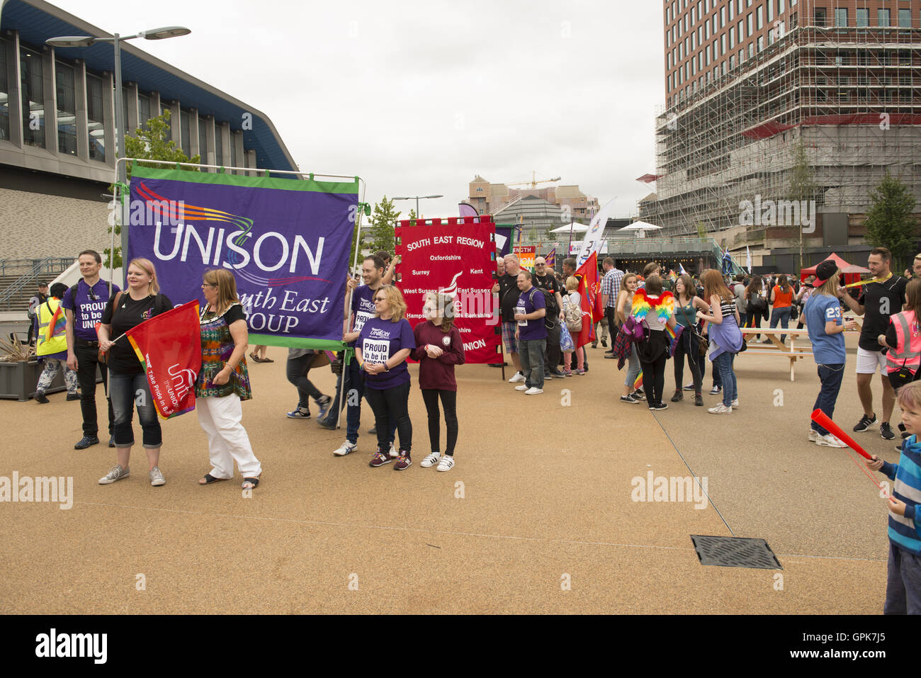 Gay Pride demonstration Reading Stock Photo - Alamy