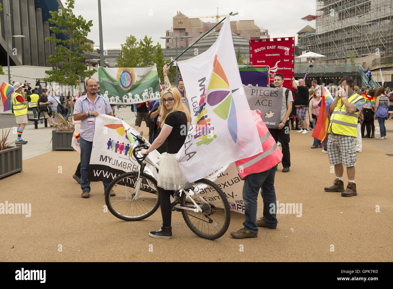 Gay Pride demonstration Reading Stock Photo - Alamy