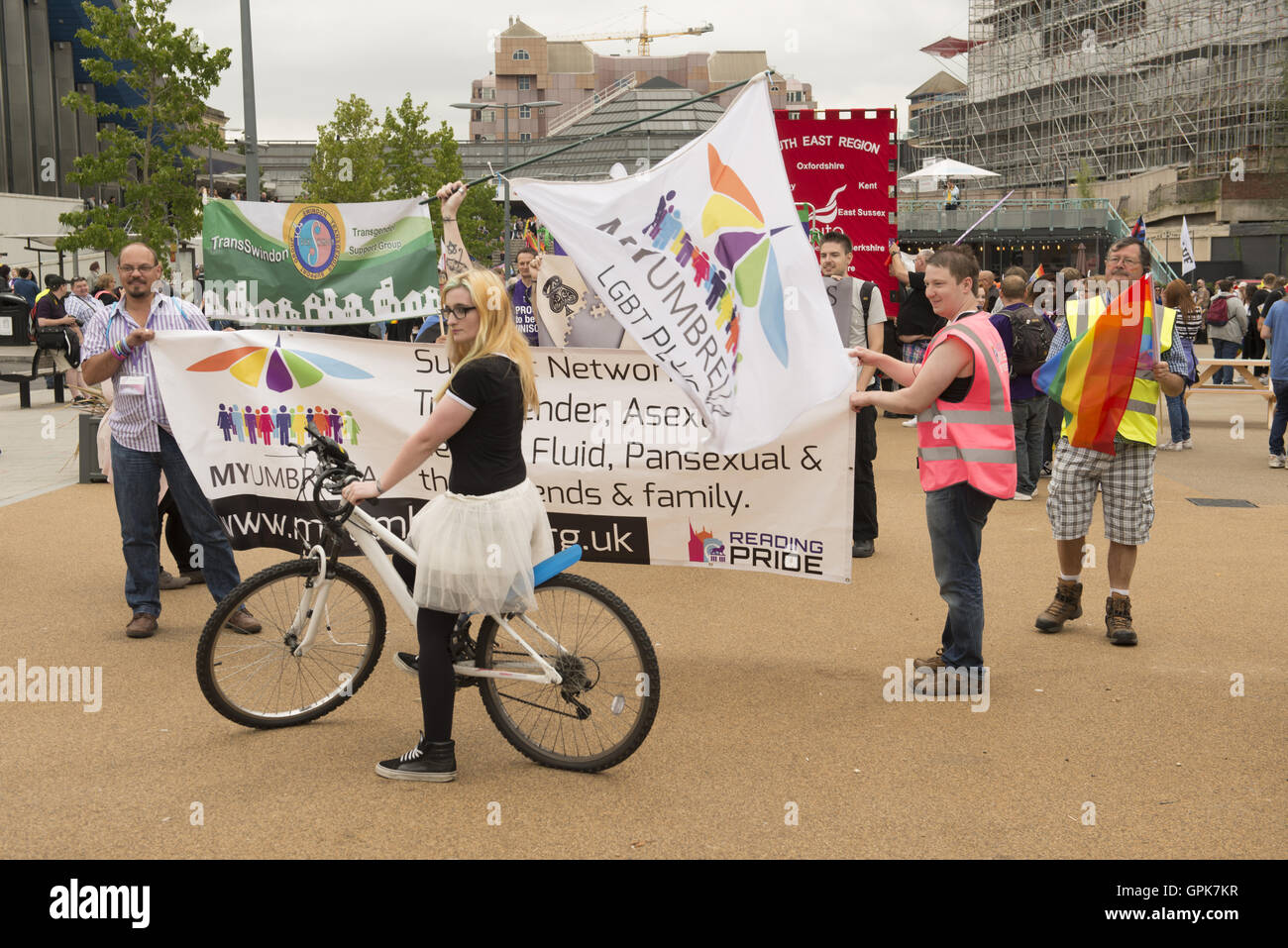 Gay Pride demonstration Reading Stock Photo - Alamy