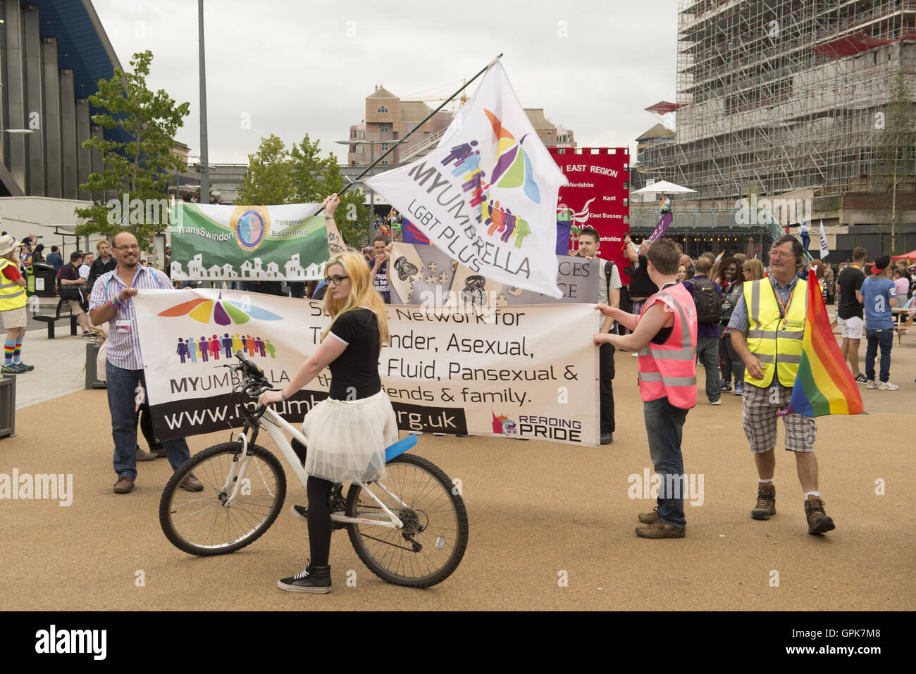 Gay Pride demonstration Reading Stock Photo - Alamy