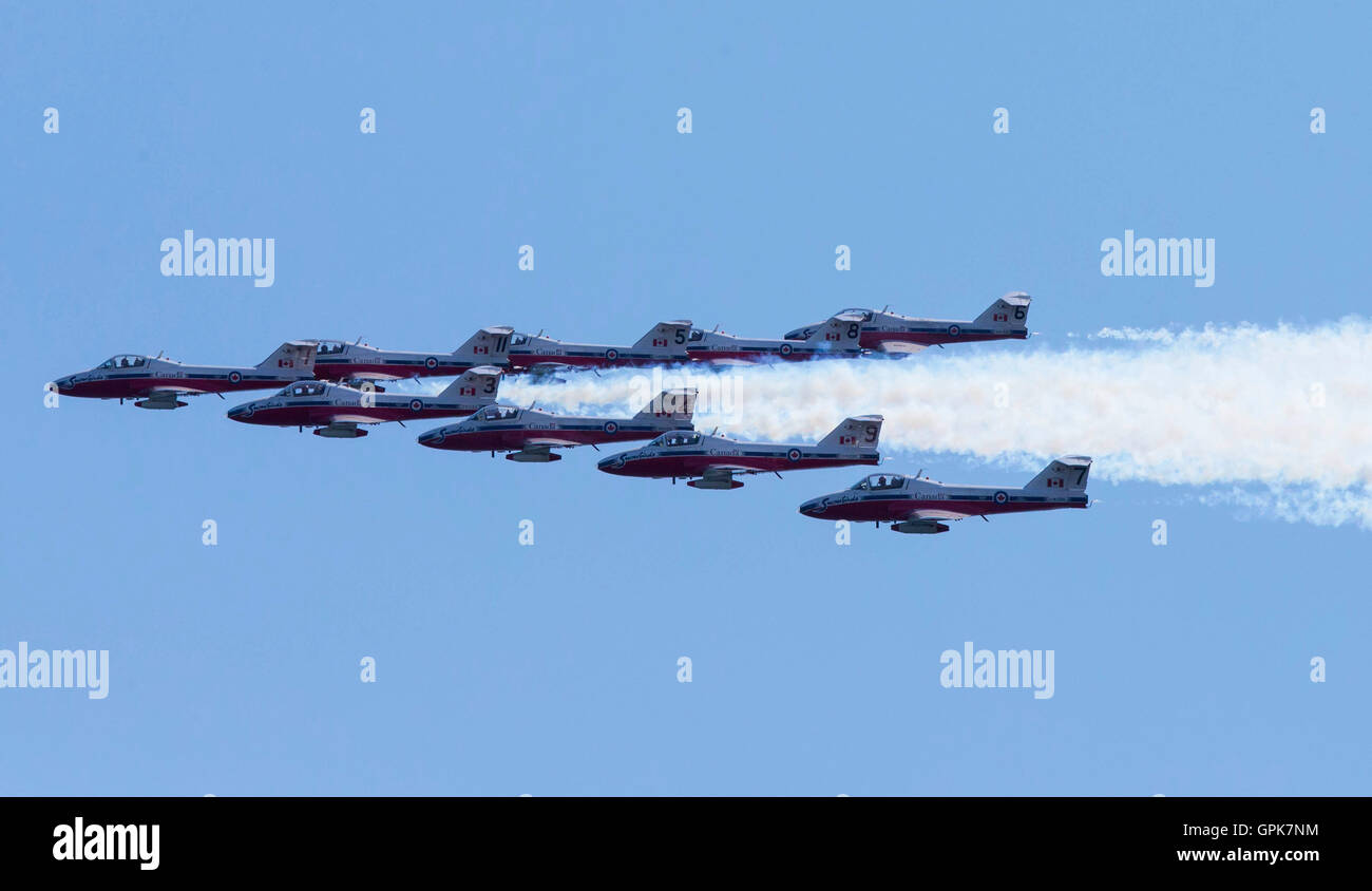Toronto, Canada. 3rd Sep, 2016. The Canadian Air Force Snowbirds ...