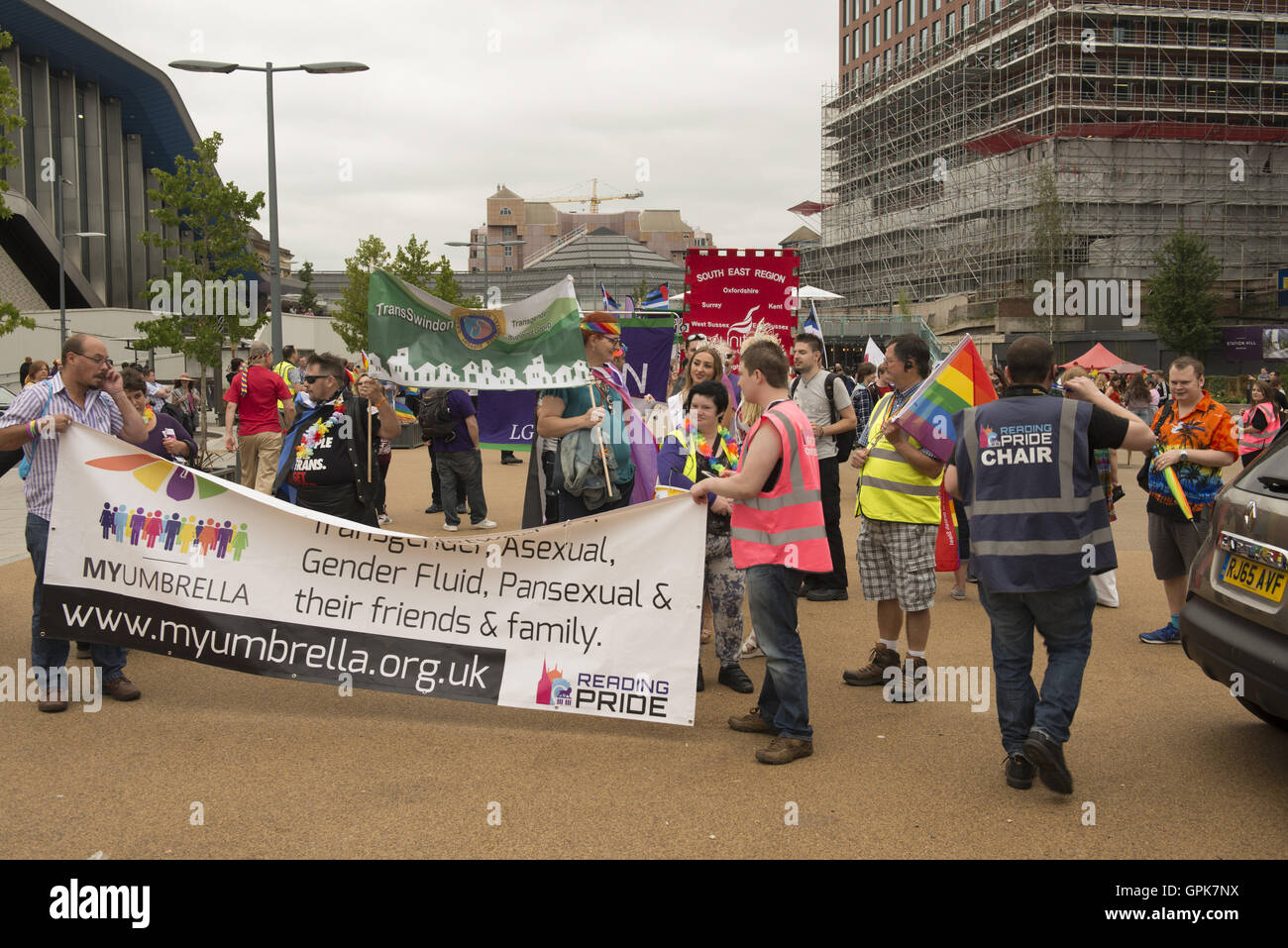 Gay Pride demonstration Reading Stock Photo - Alamy
