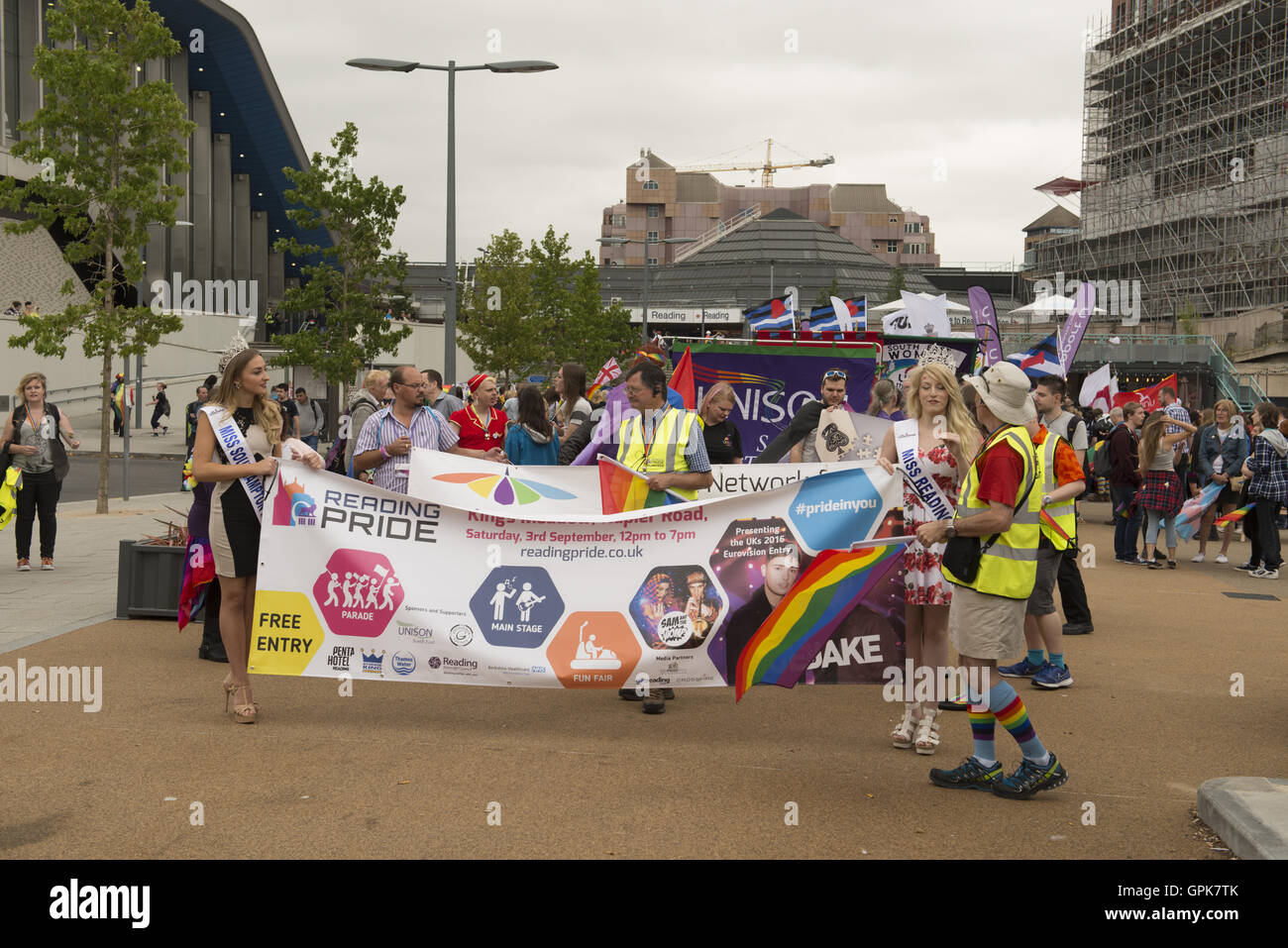 Gay Pride demonstration Reading Stock Photo - Alamy