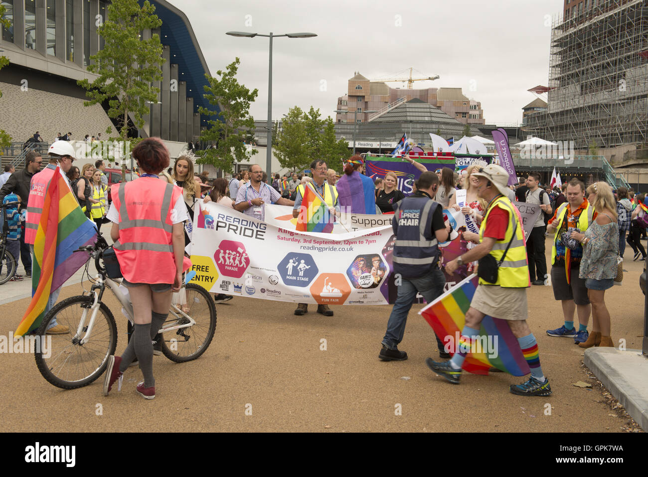 Gay Pride demonstration Reading Stock Photo - Alamy