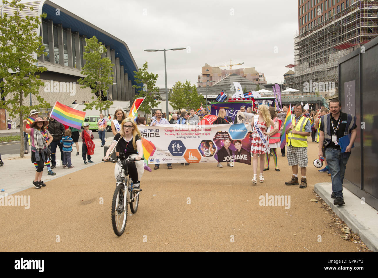 Gay Pride demonstration Reading Stock Photo - Alamy