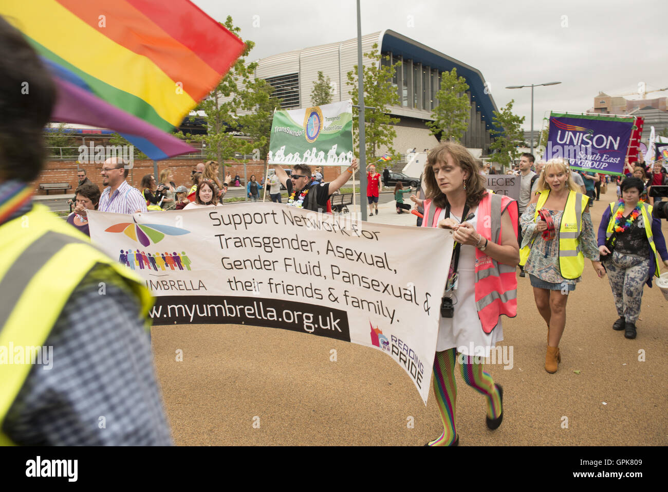 Gay Pride demonstration Reading Stock Photo - Alamy