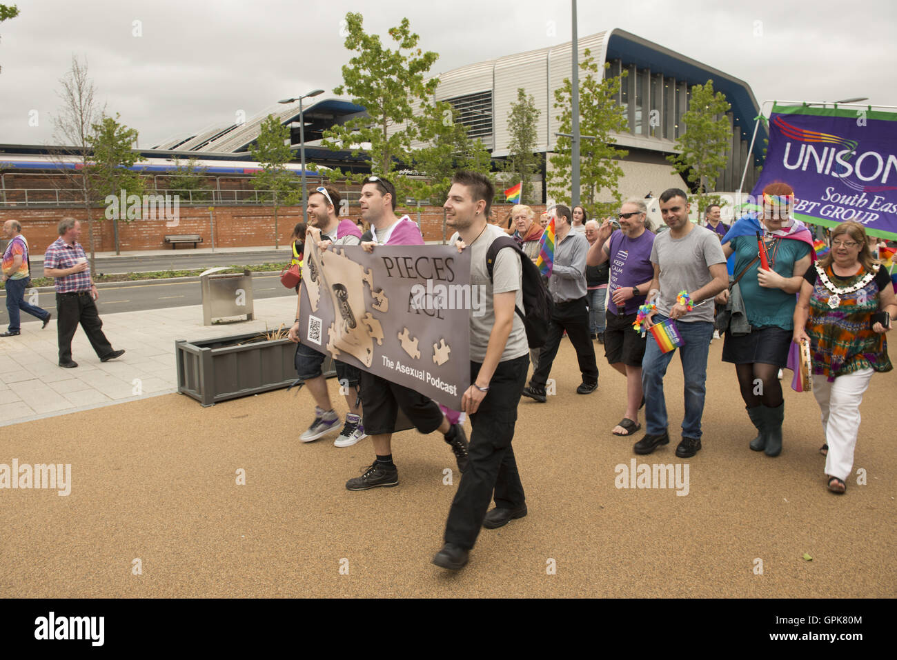 Gay Pride demonstration Reading Stock Photo - Alamy