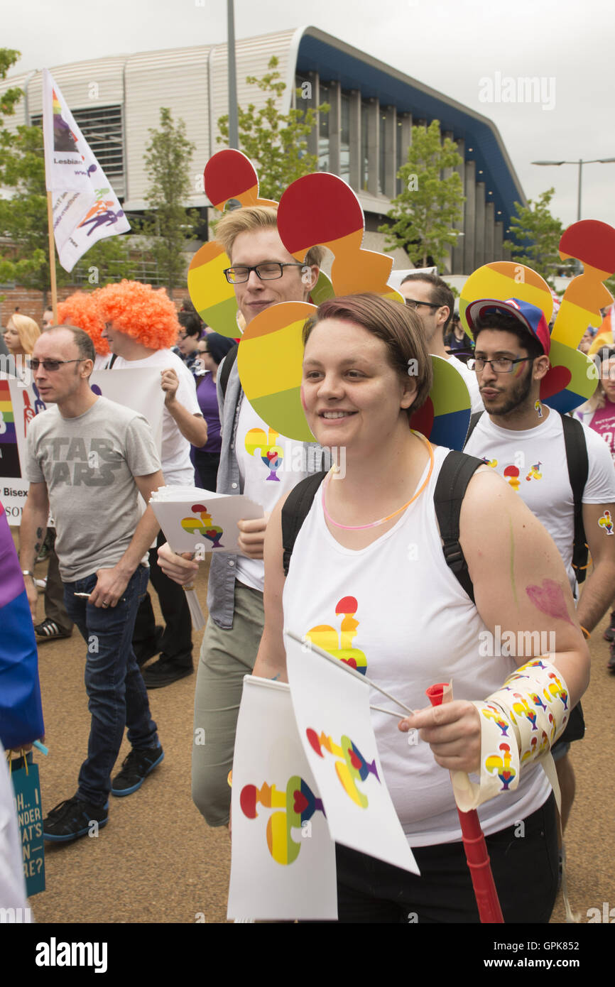 Gay Pride demonstration Reading Stock Photo - Alamy