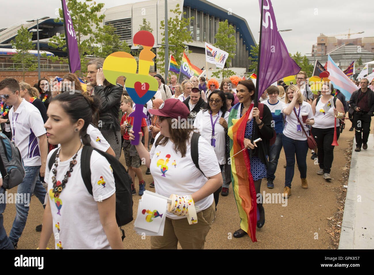 Gay Pride demonstration Reading Stock Photo - Alamy