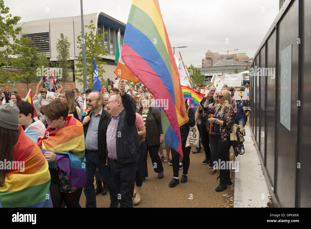 Gay Pride demonstration Reading Stock Photo - Alamy