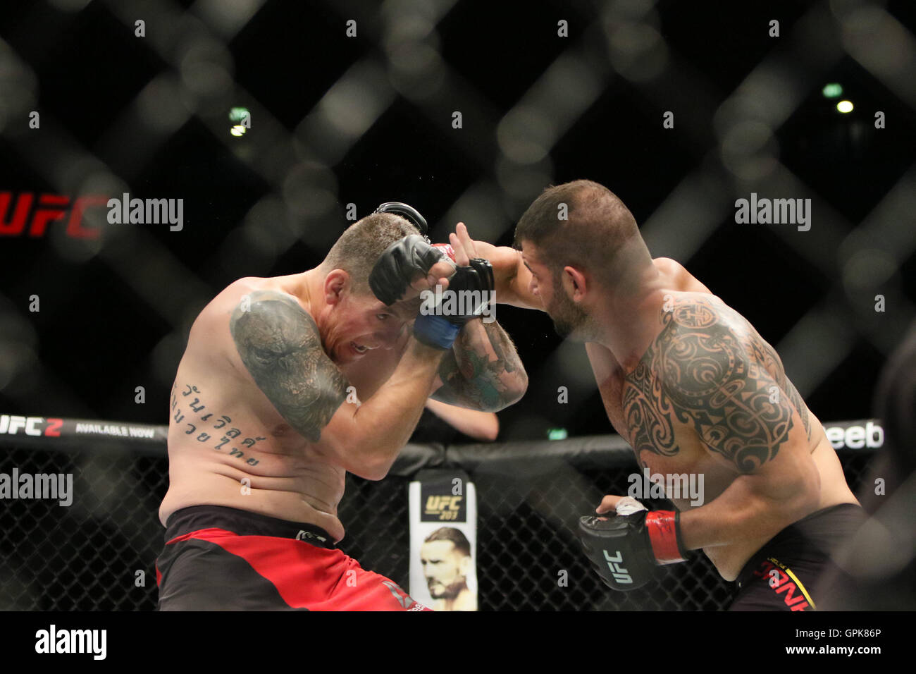 Hamburg, Germany. 3rd September, 2016. Jarjis Danho connects with ...