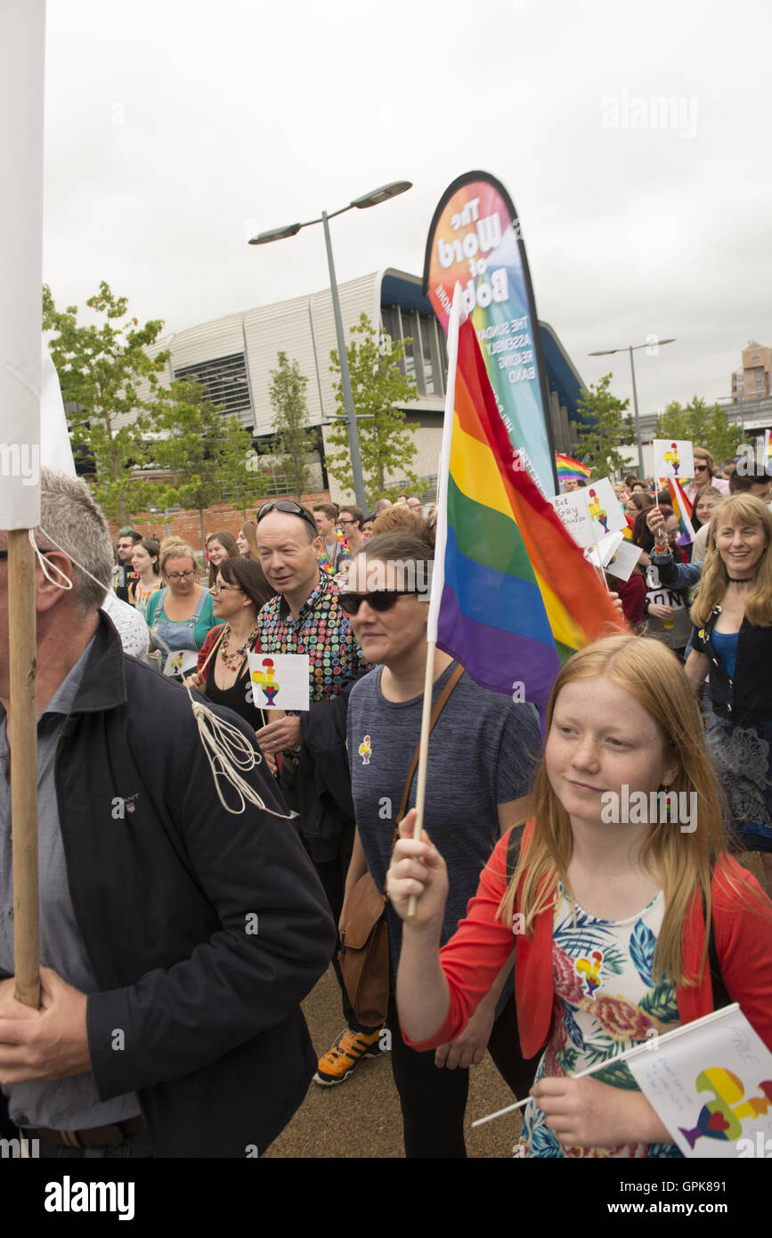 Gay Pride demonstration Reading Stock Photo - Alamy
