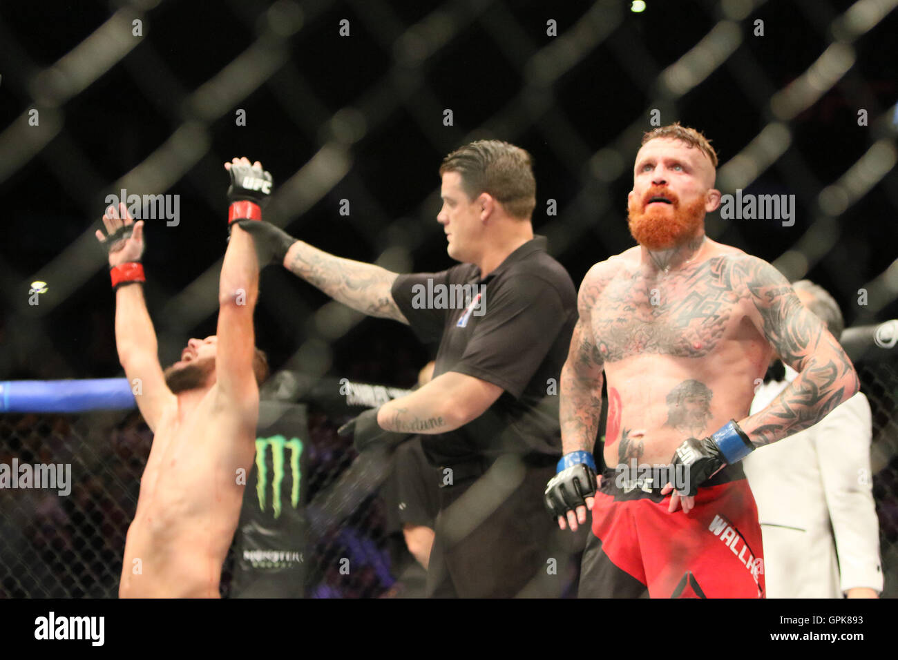 Hamburg, Germany. 3rd September, 2016. Jessin Ayari defeats Jim ...