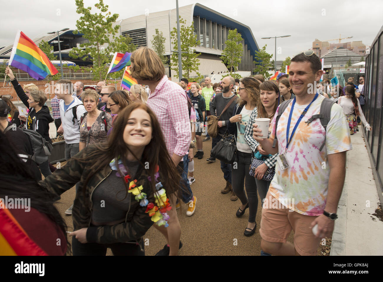 Gay Pride demonstration Reading Stock Photo - Alamy