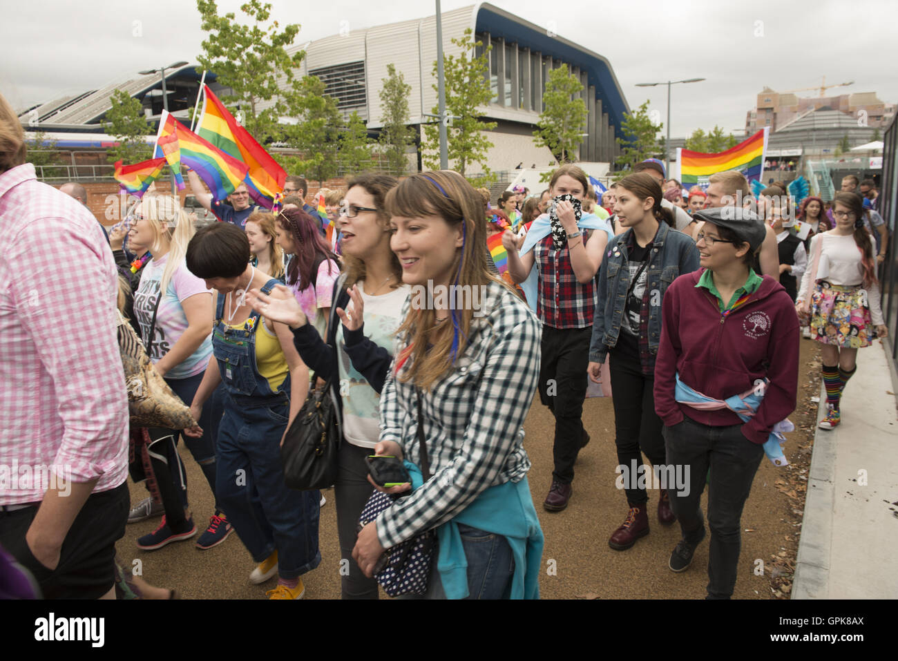 Gay Pride demonstration Reading Stock Photo - Alamy