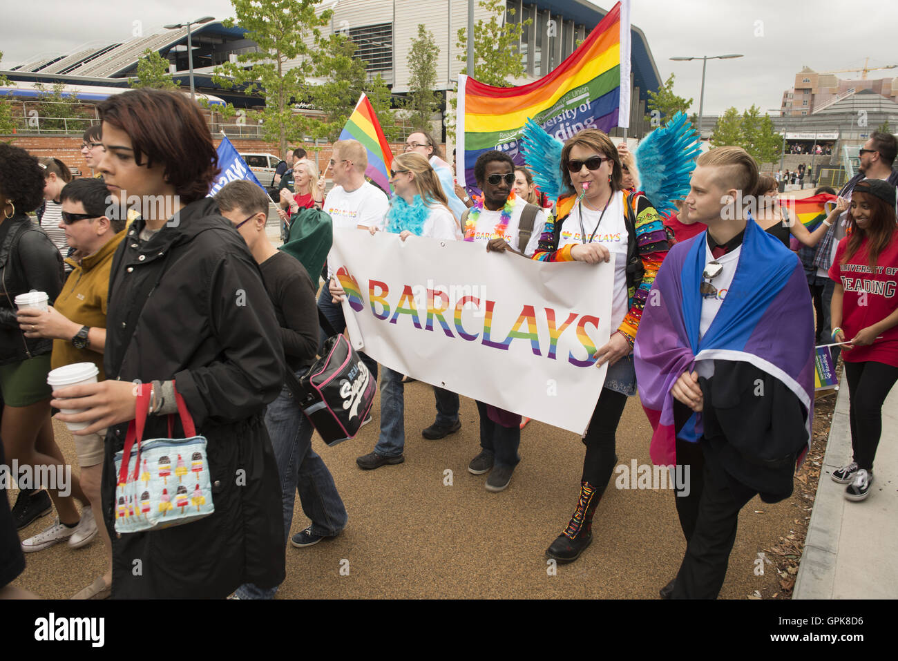 Gay Pride demonstration Reading Stock Photo - Alamy