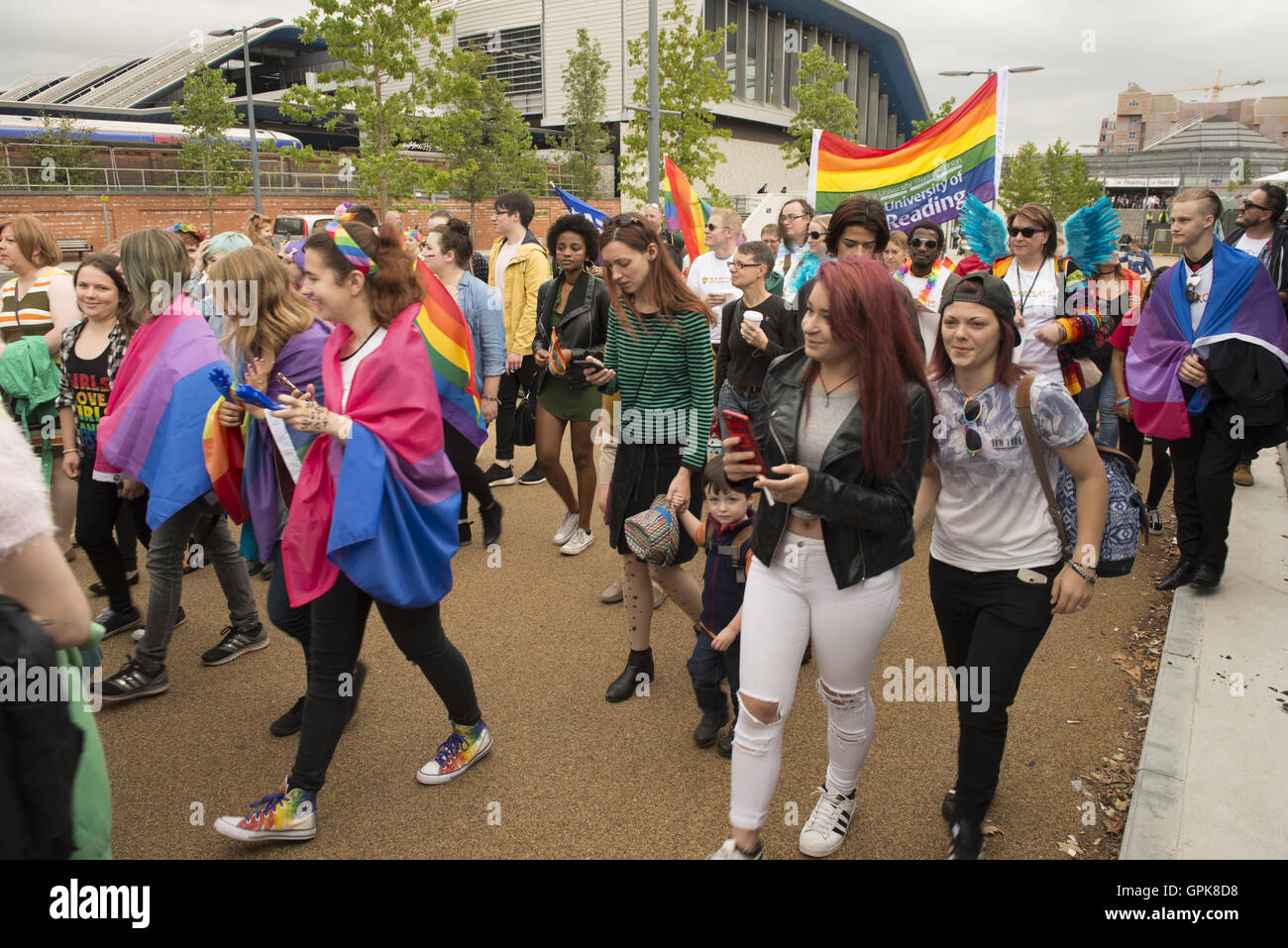 Gay Pride demonstration Reading Stock Photo - Alamy