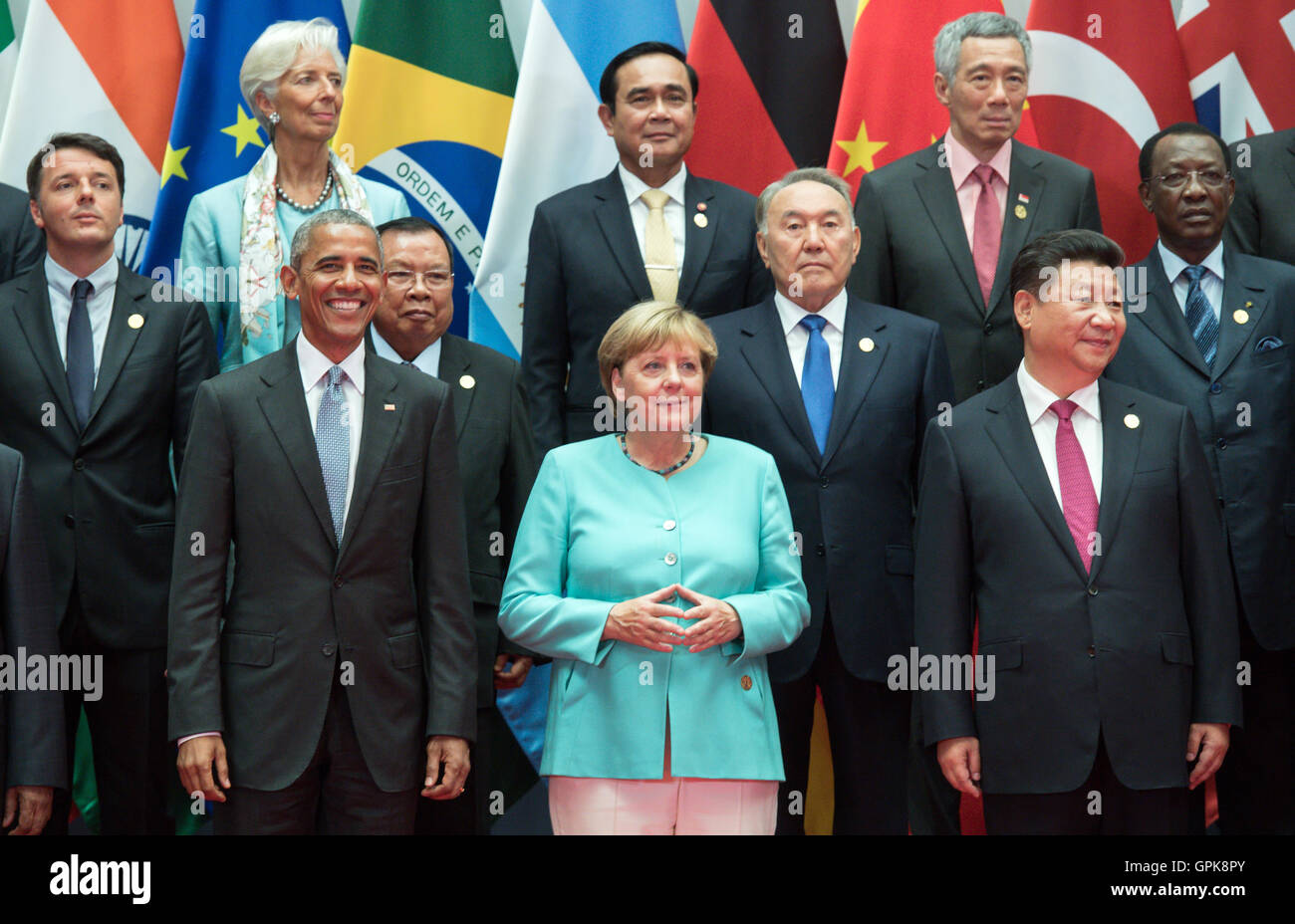 The heads of state of the G20 nations posing for a group photo at the ...