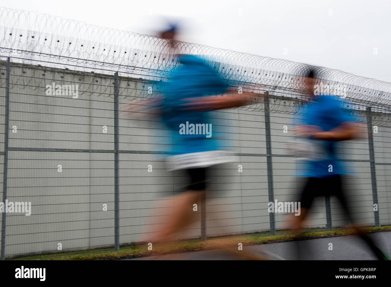 Goettingen, Germany. 4th Sep, 2016. Prisoners and external athletes ...