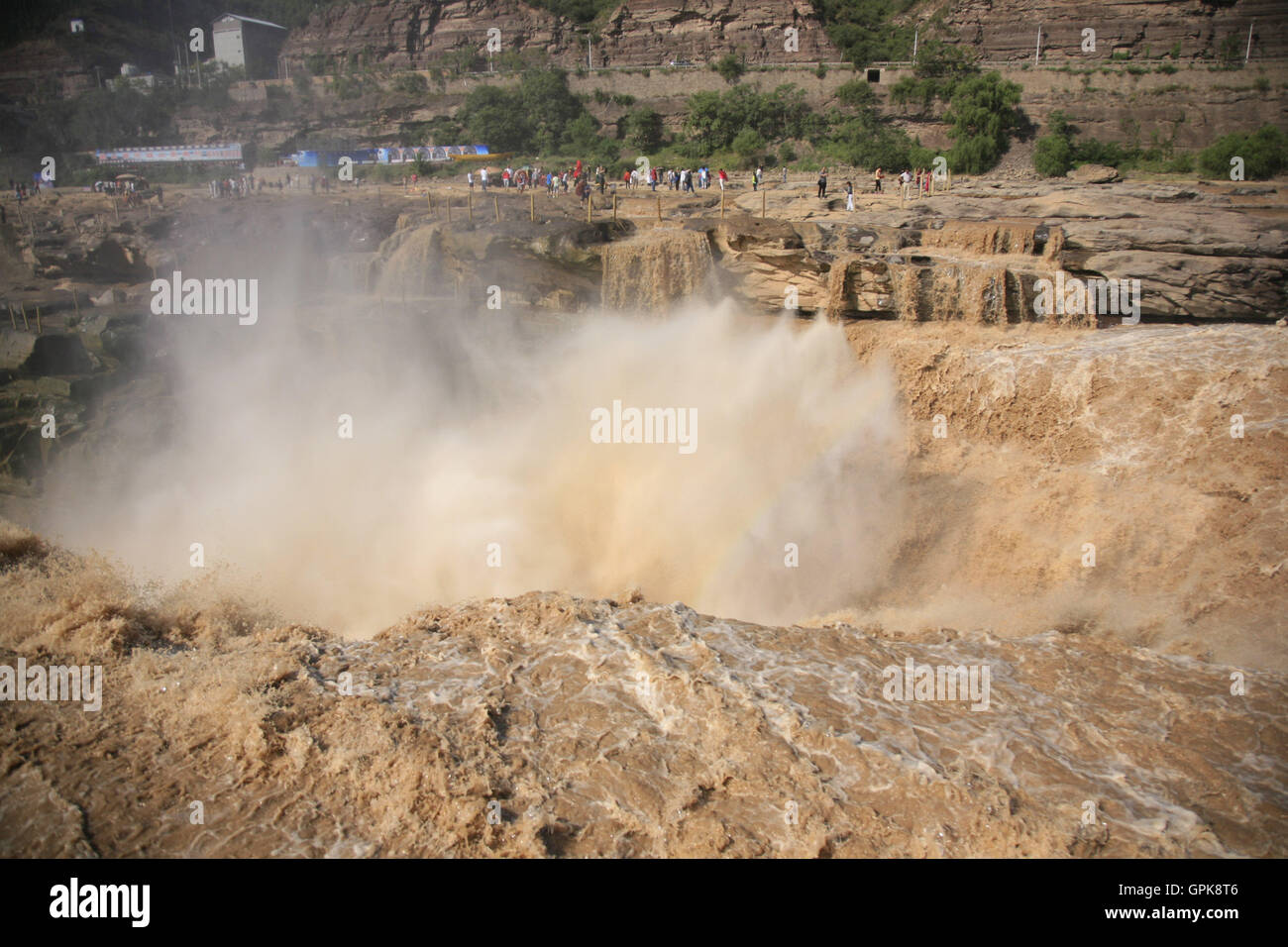 Linfen. 4th Sep, 2016. Photo taken on Sept. 4, 2016 shows the Hukou ...