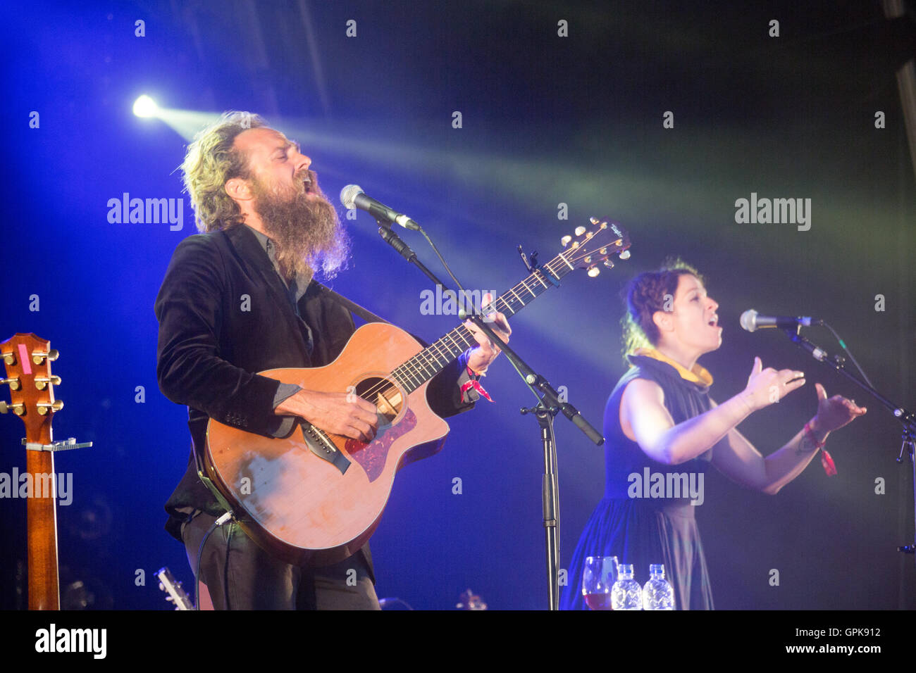 Larmer Tree Gardens, Dorset, UK. 3rd September, 2016. Sam Beam and ...