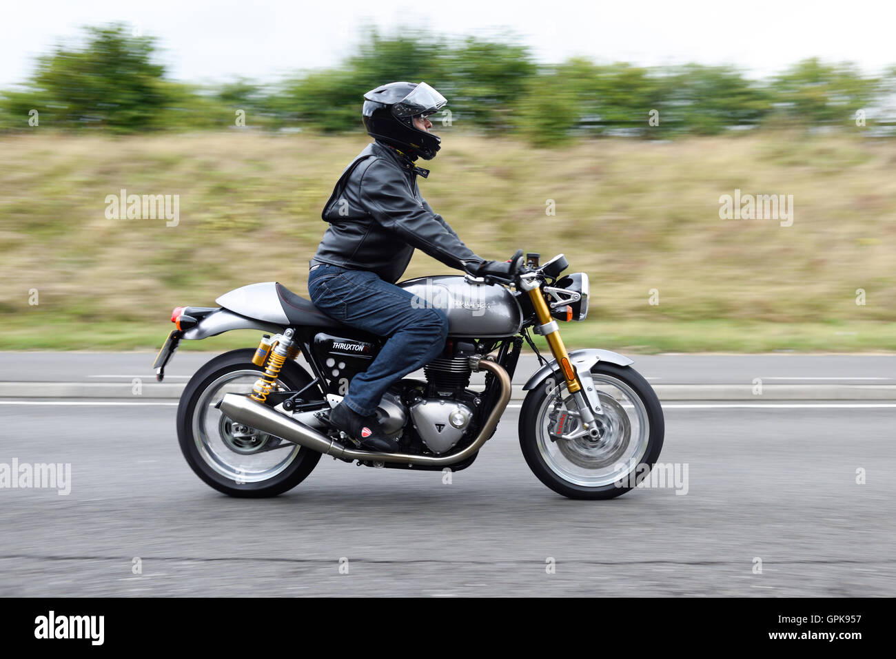 Triumph rider hi-res stock photography and images - Alamy